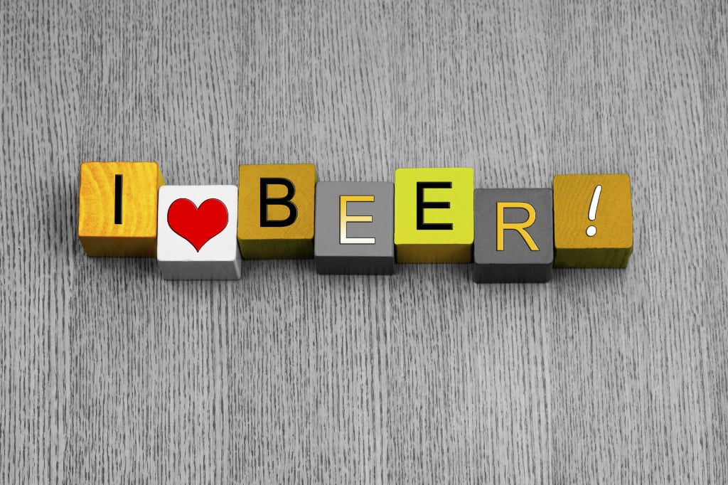 I Love Beer, sign series for alcohol, beer and ale. - The Public House